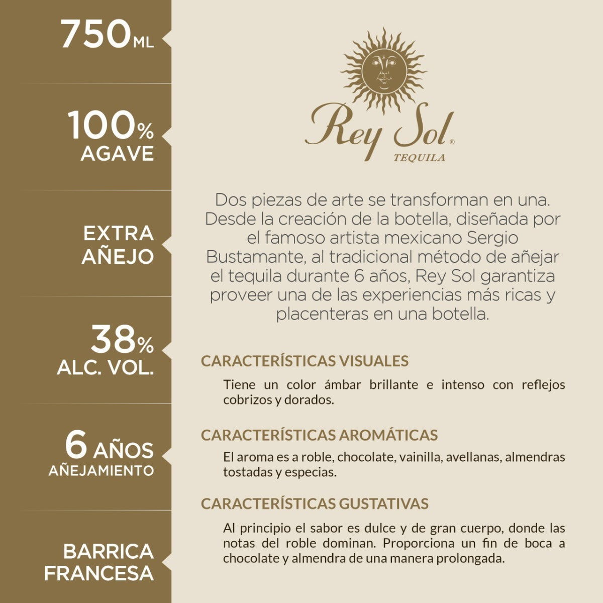 Botella Rey Sol Extra Añejo 750 ml – Casa San Matias